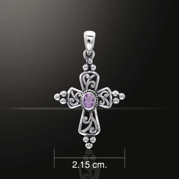 Peter Stone | Jewelry | Beautiful Amethyst Sterling Silver Cross ...